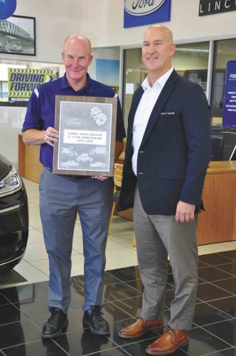 Family Ford honored for reaching milestone | News, Sports, Jobs ...